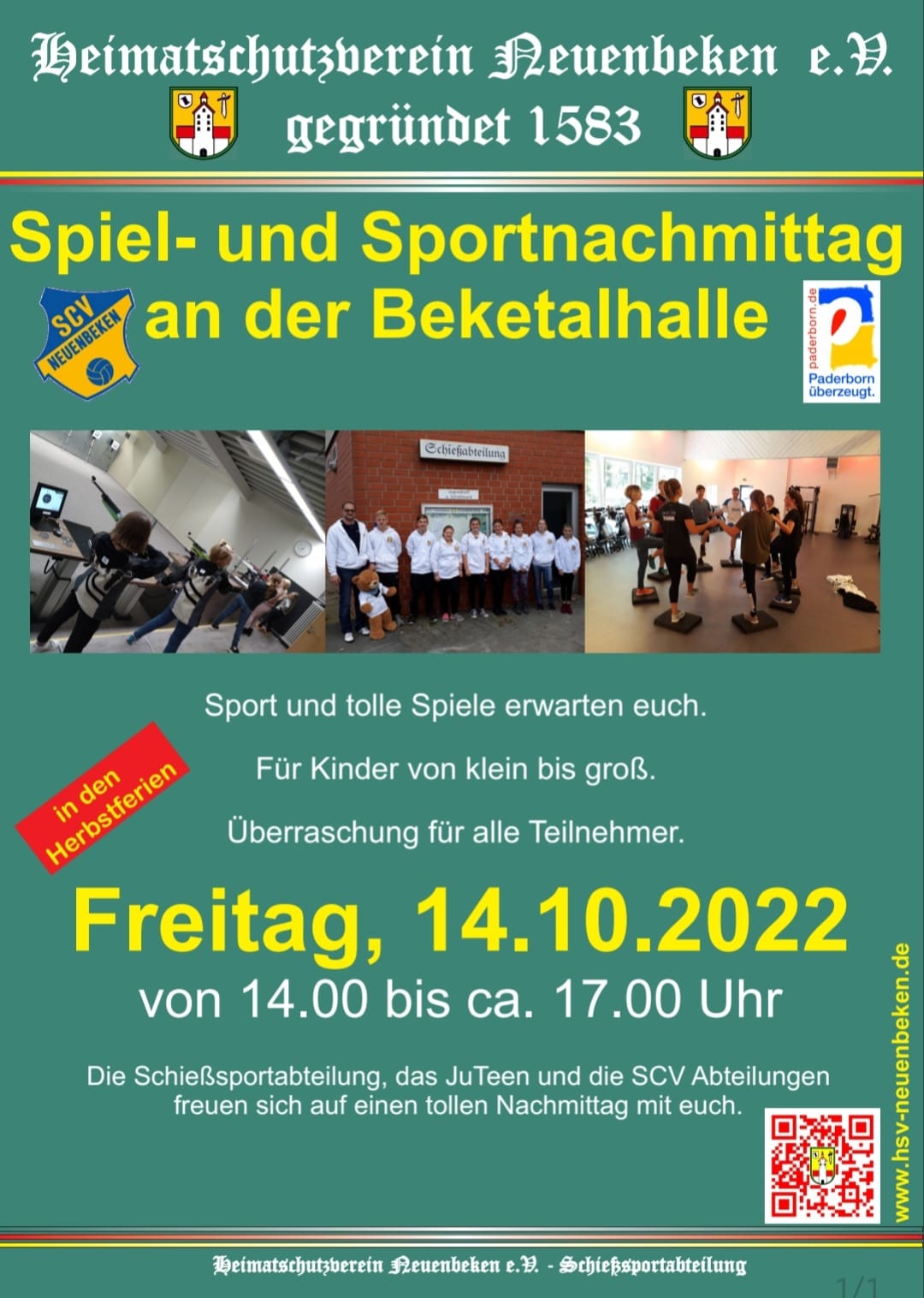 Spiel und Sportnachmittag an der Beketalhalle | Neuenbeken